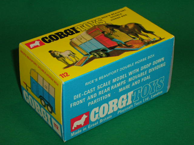 Corgi Toys #112 Rice's Beaufort Double Horse Box. – DRRB Reproduction Boxes