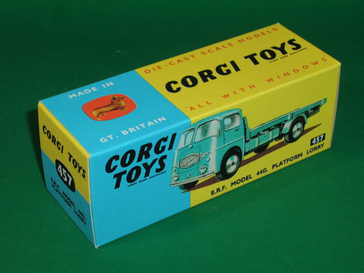 Corgi Toys #457 E.R.F. Model 44G Platform Lorry. – DRRB Reproduction Boxes