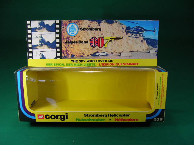 Corgi Toys #926 James Bond Stromberg Helicopter. – DRRB Reproduction Boxes