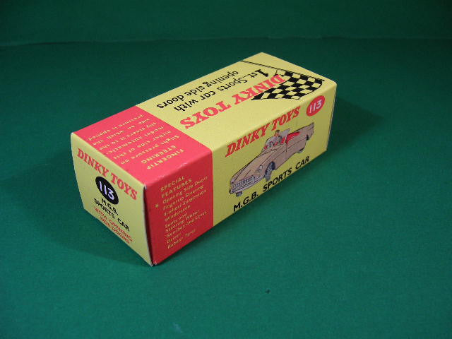 Dinky Toys #113 M.G.B. Sports Car. – DRRB Reproduction Boxes