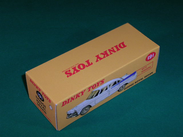 Dinky Toys #191 Dodge Royal Sedan. – DRRB Reproduction Boxes