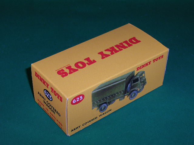 Dinky Toys #623 Army Covered Wagon. – DRRB Reproduction Boxes